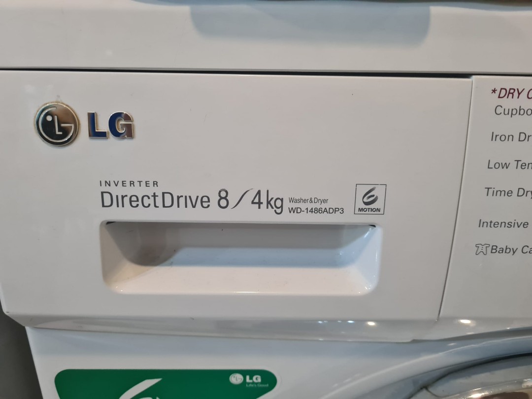 LG 8kg direct drive washer comes with 4kg dryer 2in1, TV & Home ...