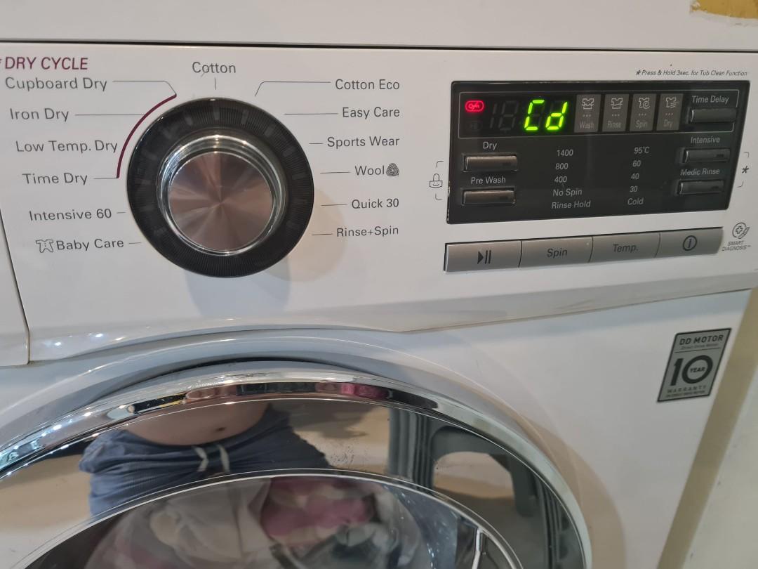 LG 8kg direct drive washer comes with 4kg dryer 2in1, TV & Home ...