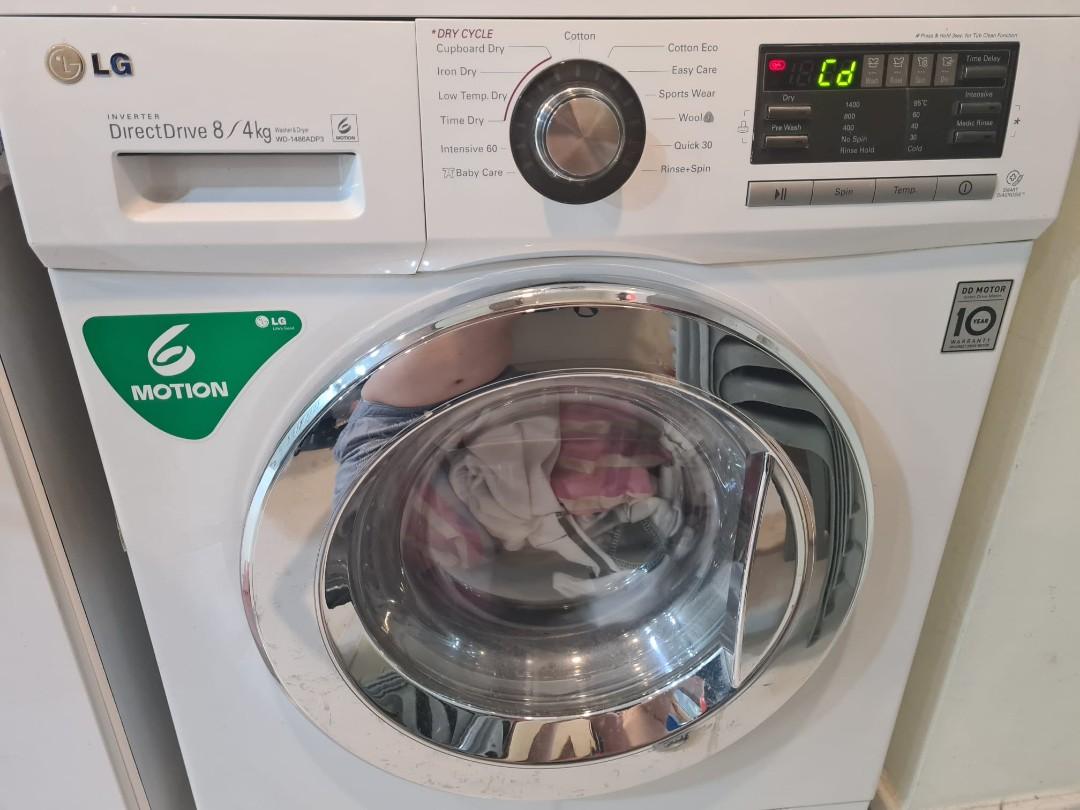 LG 8kg direct drive washer comes with 4kg dryer 2in1, TV & Home ...