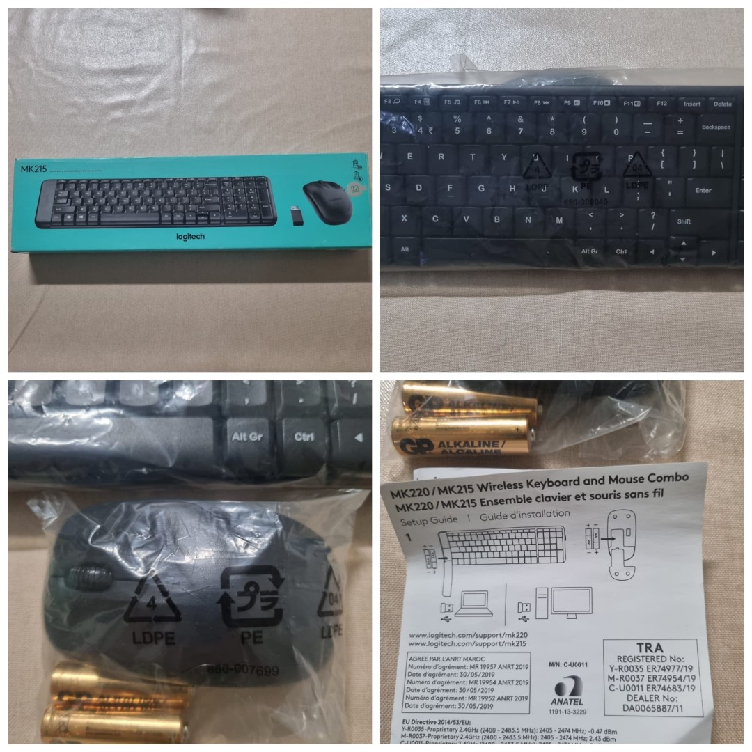 Logitech Mk215 Wireless Keyboard Mouse Computers And Tech Parts And Accessories Computer