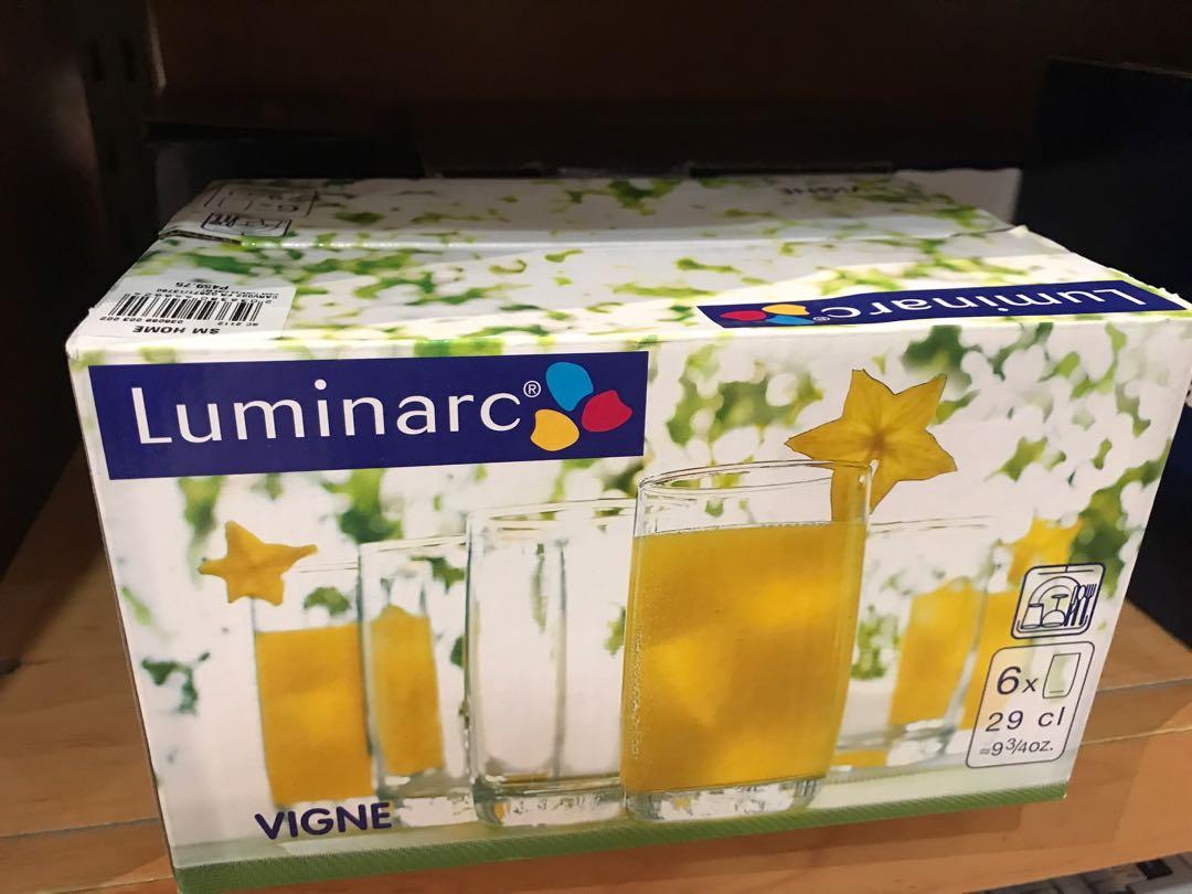 Luminarc Glass (Vigne), Furniture & Home Living, Kitchenware ...