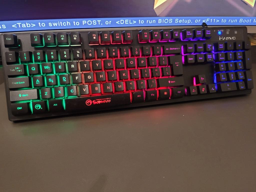 MARVO SCORPION KM409 RGB KEYBOARD, Computers & Tech, Parts ...