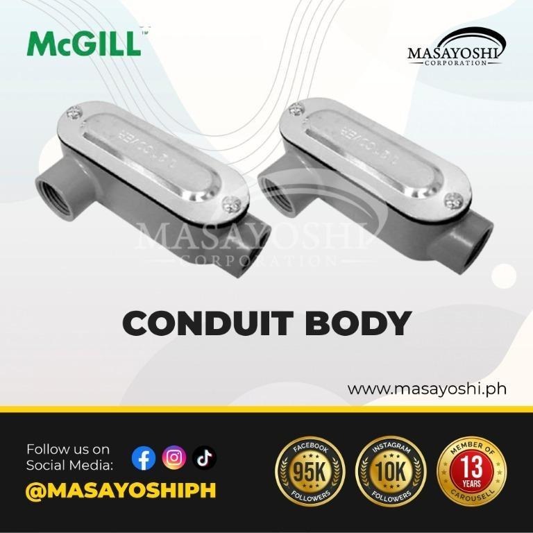 McGill Conduit Body Type LR Threaded 3" | Model# LR-300SC | Conduit ...