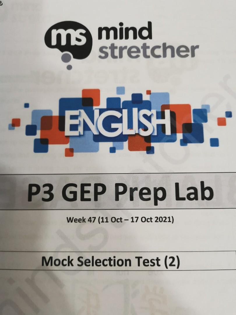 Mind Stretcher P3 GEP papers, Hobbies & Toys, Books & Magazines ...