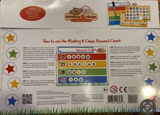 Monkey & Chops Reward Chart, Babies & Kids, Baby Nursery & Kids ...