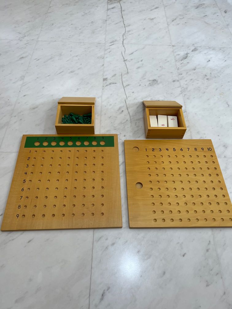 Montessori Multiplication and Division boards, Hobbies & Toys, Toys ...