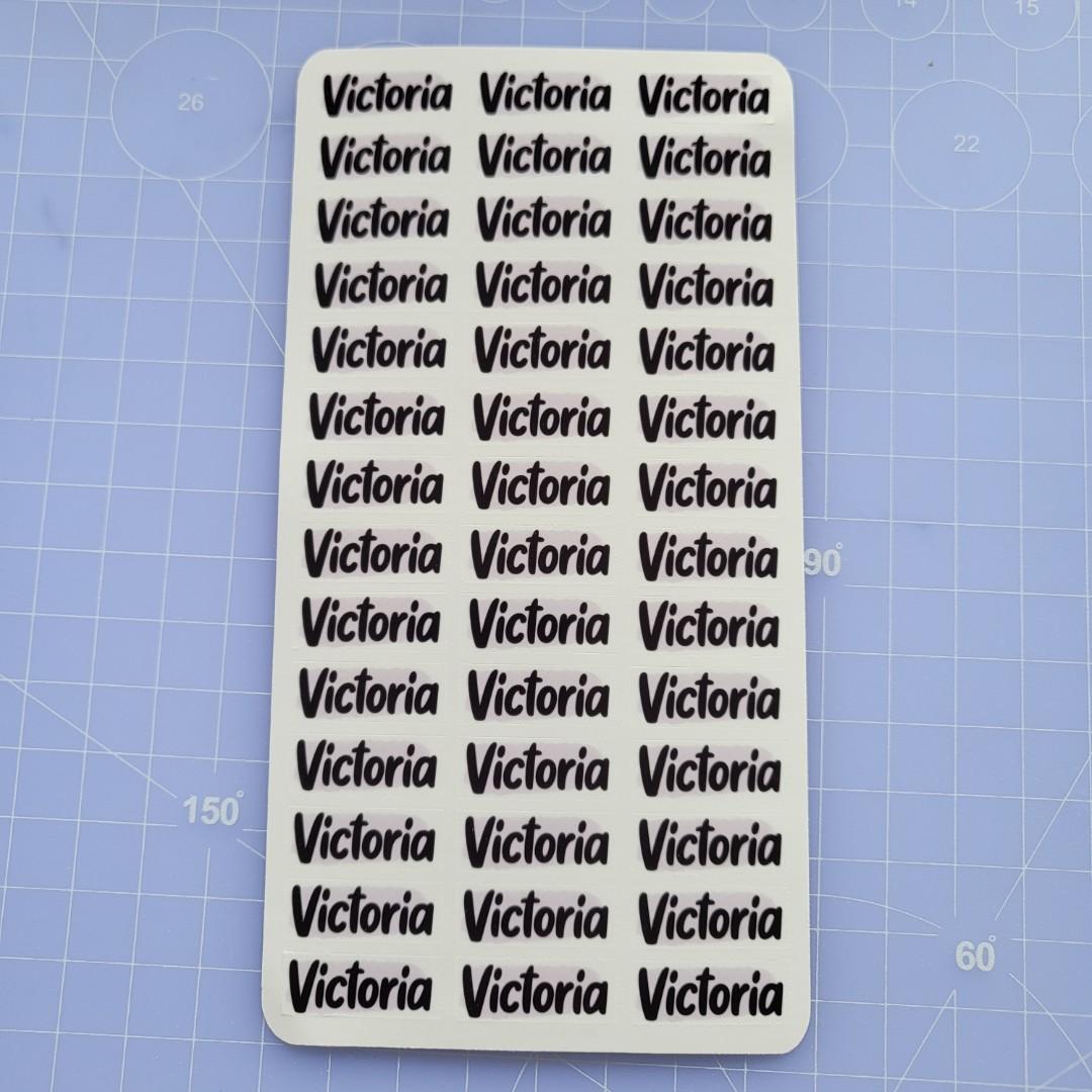 Name sticker labels (Back to school/office), Hobbies & Toys, Stationery ...