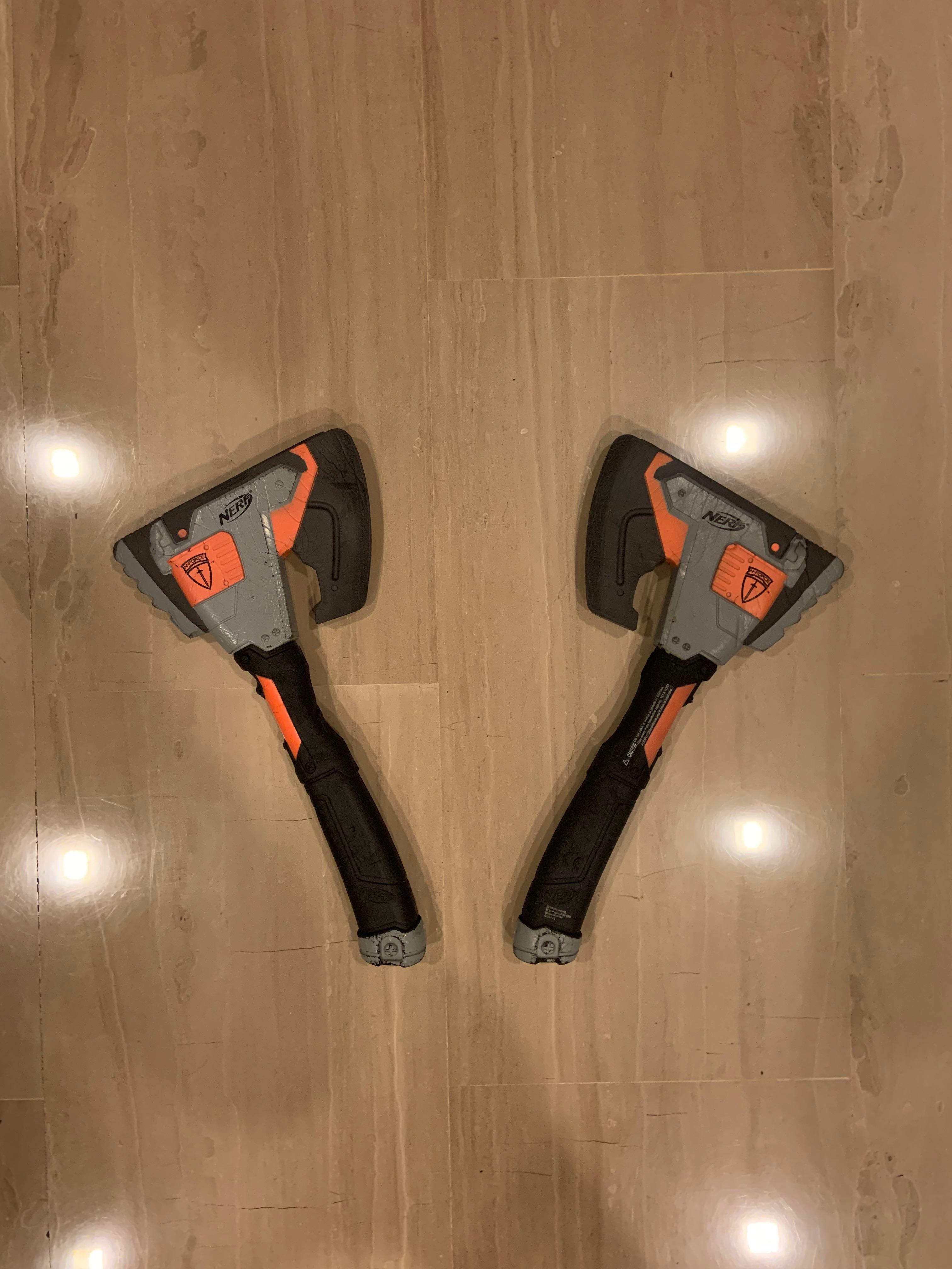 Nerf battle axes, Hobbies & Toys, Toys & Games on Carousell