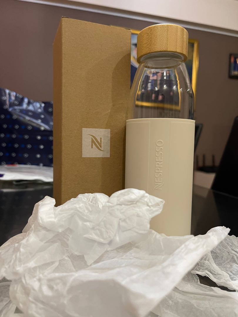 Nespresso Glass Bottle, Furniture & Home Living, Kitchenware ...