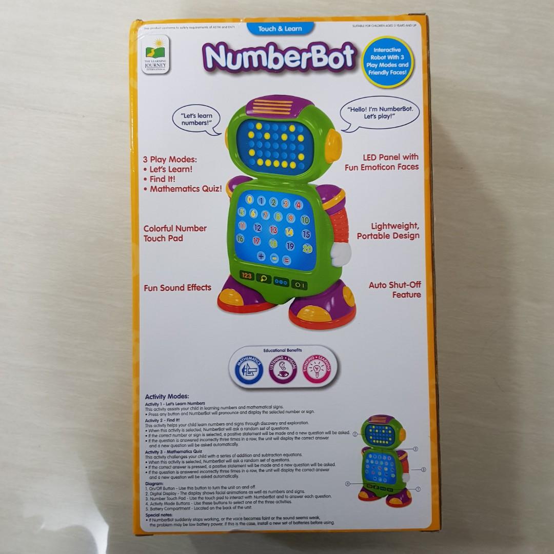 NumberBot Baby Kids Children Number Audio Educational Toy, Babies ...