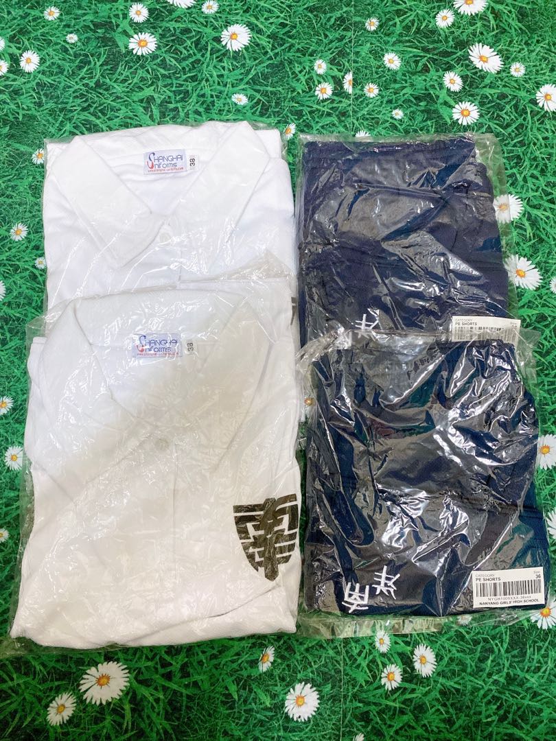 NYGH Nanyang Girls’ High Sch PE attire T- shirt and shorts uniform ...