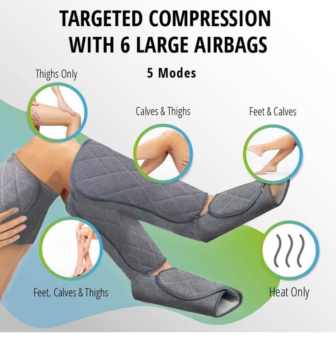 Oliver James Leg Massager With Heat And Compression Foot Thigh And