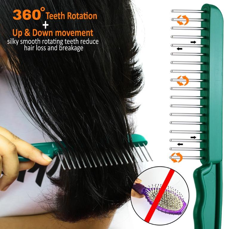 Original Hair Doctor Extra-Long Tooth Comb - Purple/Lavender, Beauty ...