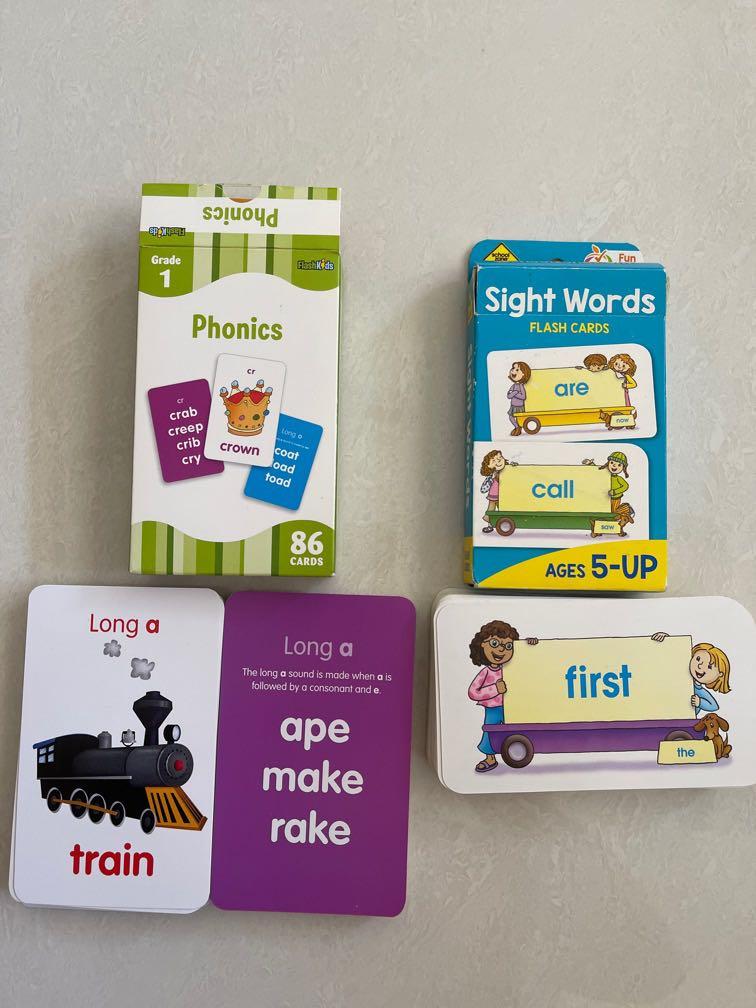 Phonics & Sightwords Flashcards, Hobbies & Toys, Toys & Games on Carousell