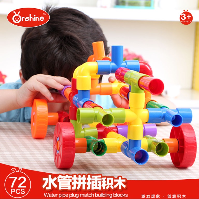 Pipes & Joints Building Blocks Construction Sets Interlocking Pipeline ...