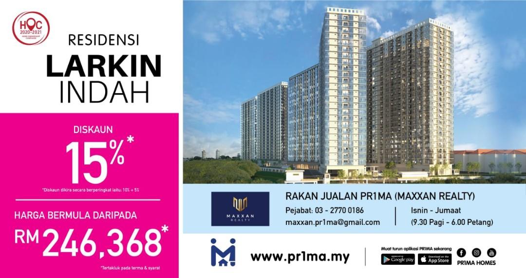 Prima Residensi Larkin Indah, Property, For Sale on Carousell