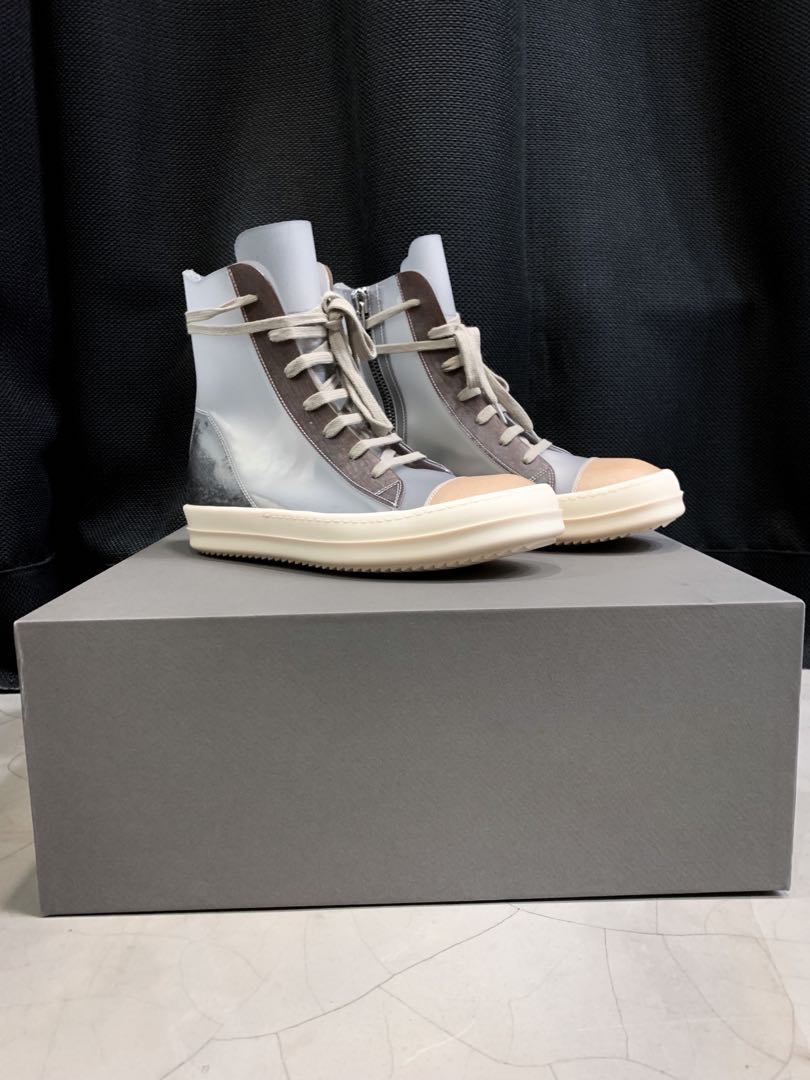 Rick Owens Ramones High, Men's Fashion, Footwear, Sneakers on Carousell