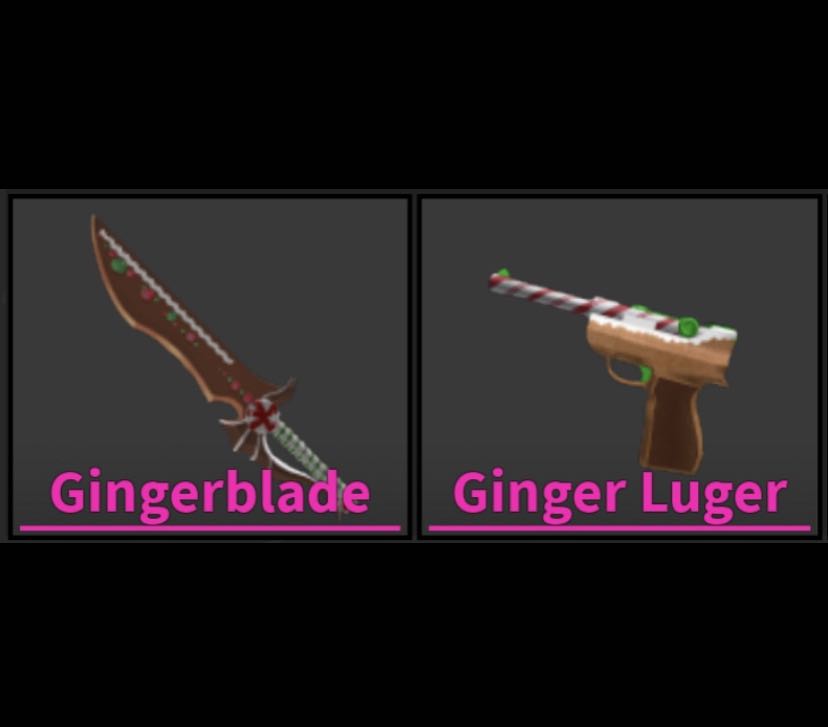 Roblox MM2 - Ginger Set (Gingerblade + Ginger Luger) - Godly, 遊戲機, 遊戲機 ...