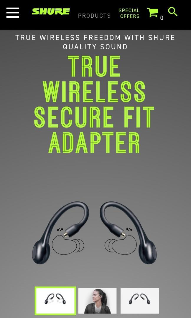 Shure True Wireless Adapter, Audio, Headphones & Headsets on Carousell