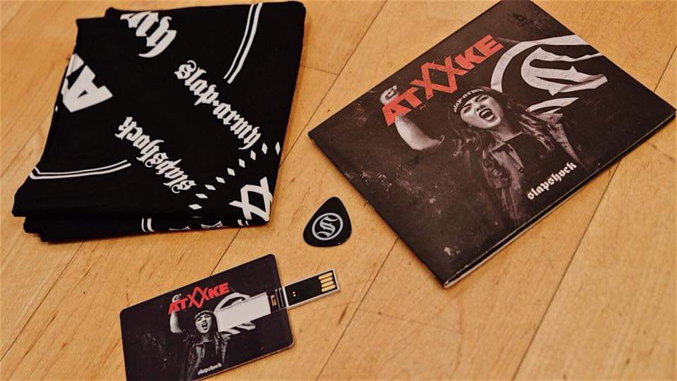 SLAPSHOCK ATAKE USB ALBUM WITH SLAP ARMY BANDANA AND GUITAR PICK BRAND ...