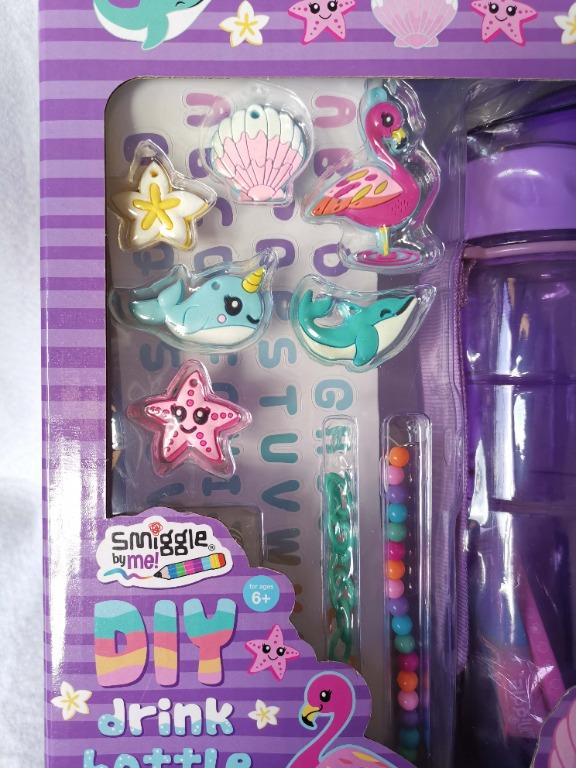 Smiggle DIY Drink Bottle Flamingo, Furniture & Home Living, Kitchenware ...