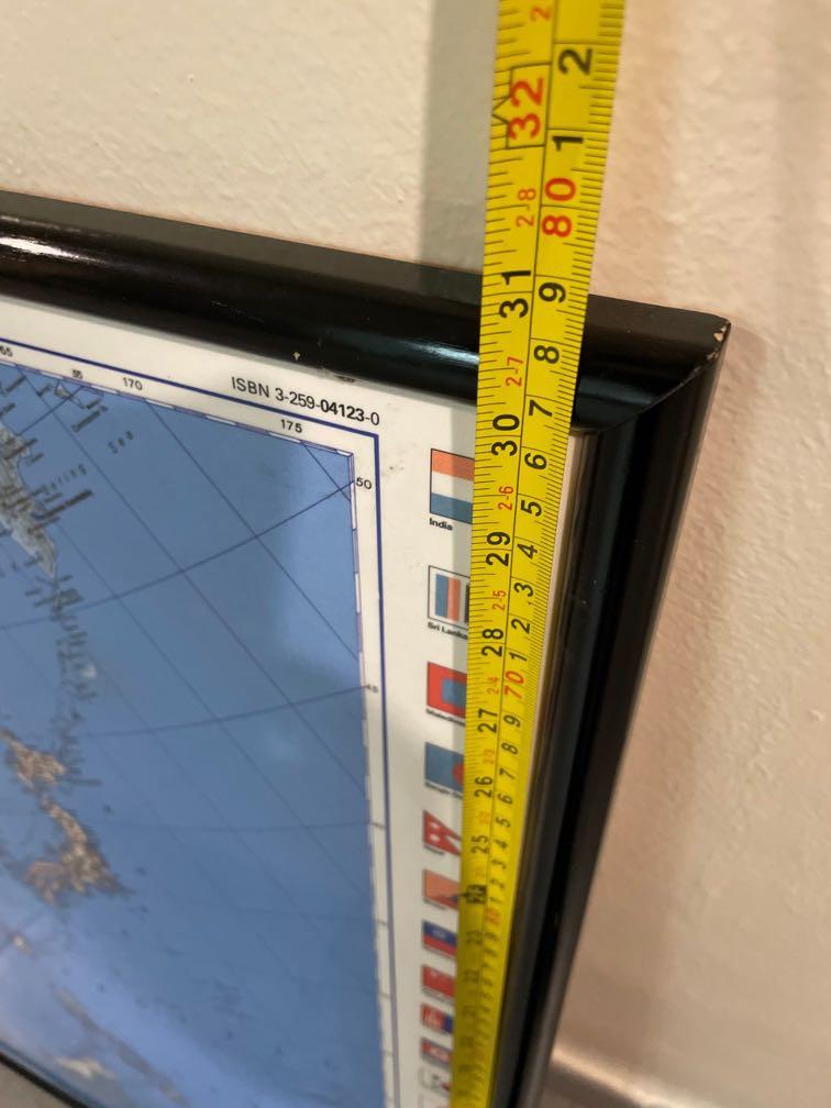 SouthEast Asia World Map Frame, Furniture & Home Living, Home Decor ...