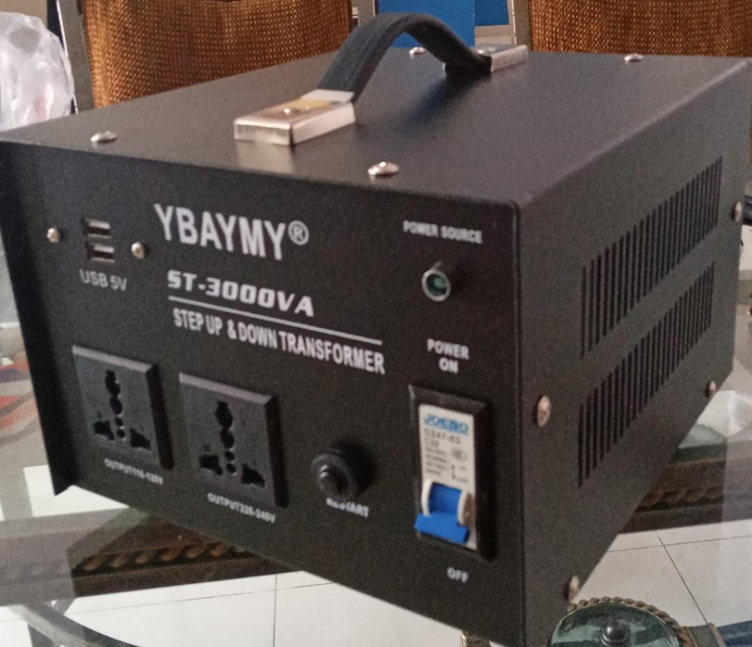 ST 3000VA Step Up & Down Transformer, TV & Home Appliances, Electrical ...