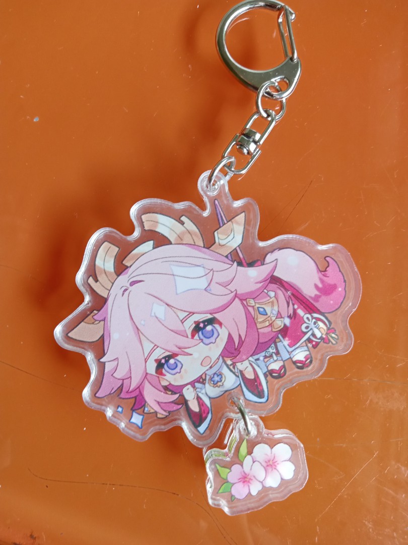 yae miko genshin keychain, Hobbies & Toys, Toys & Games on Carousell