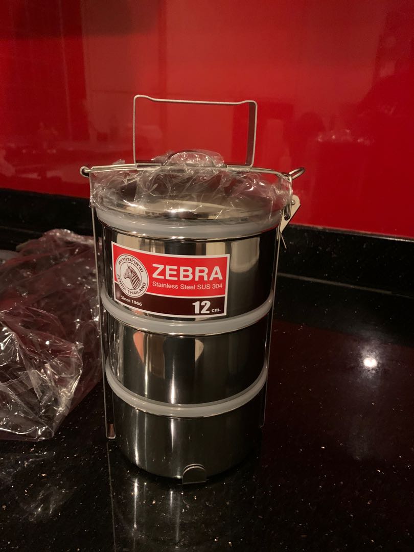 Zebra Tiffin box, Furniture & Home Living, Kitchenware & Tableware ...