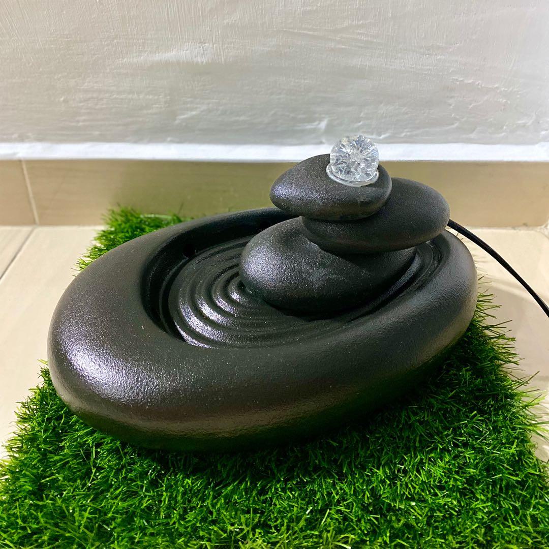 Zen Water Fountain/ Water Feature, Furniture & Home Living, Home Decor ...