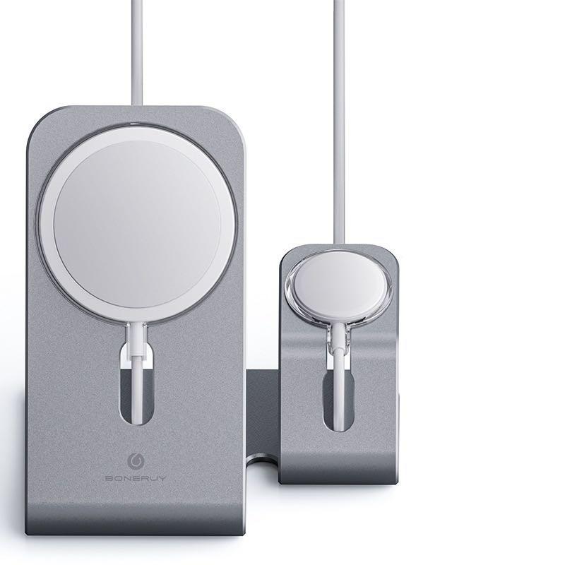 2-in-1 MagSafe Charger Charging Stand, For iPhone & Apple Watch ...