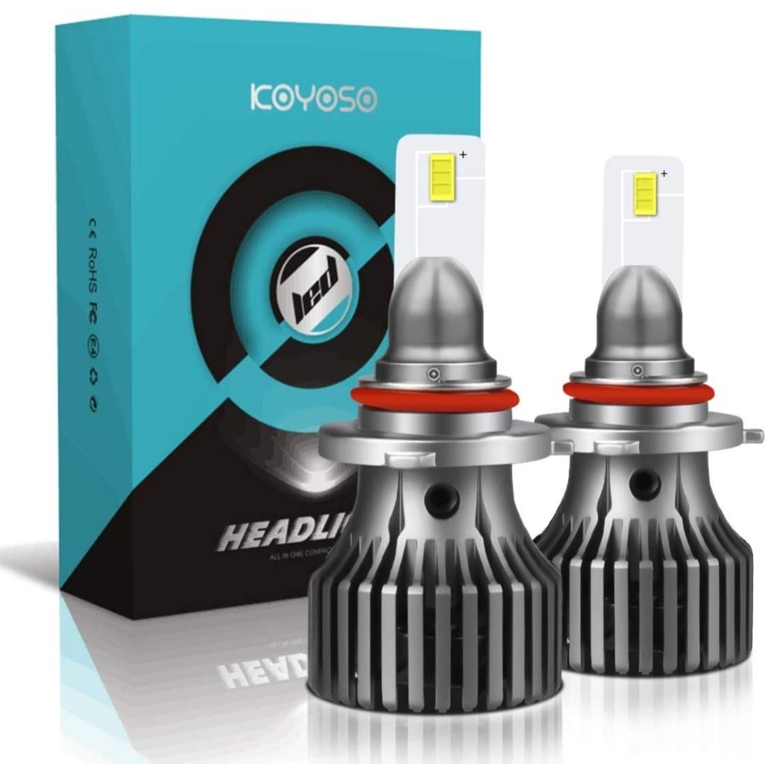 KOYOSO 9005/HB3 LED Headlight bulbs, Koyoso 60W 12000 Lumens LED Head Lamps, 6000K Extremely ...