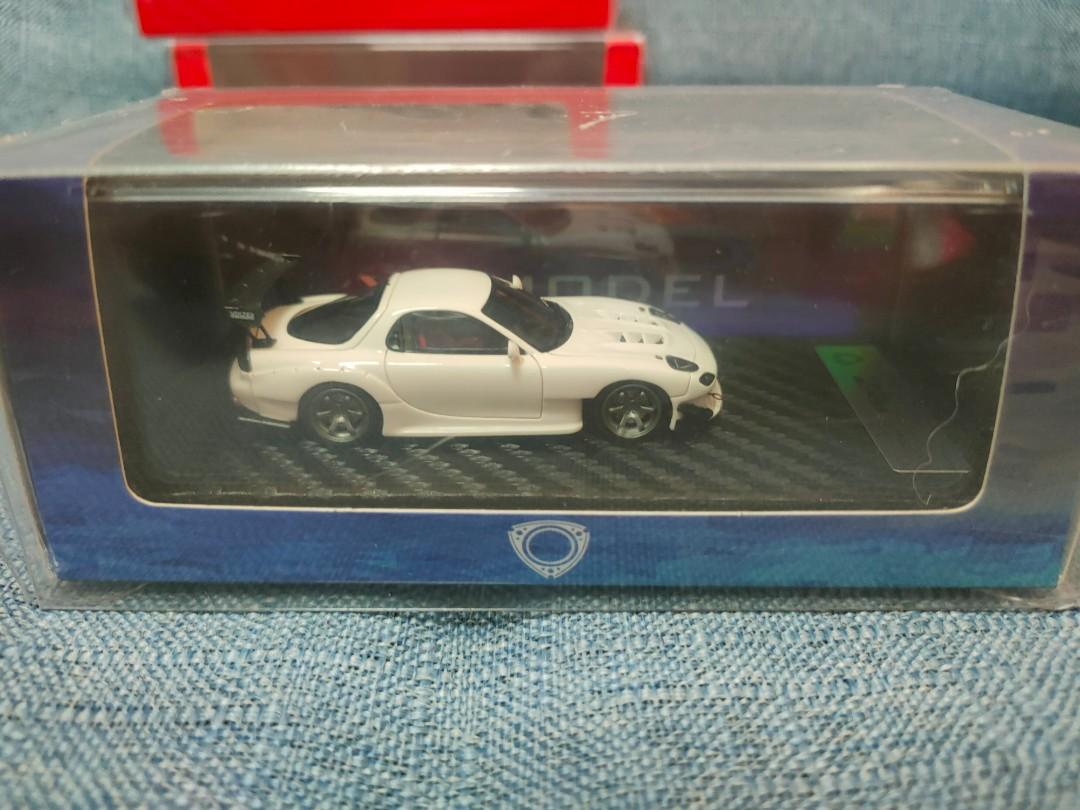 全新 YM Model 1/64 車 RX7 Mazda 雨宮 白色 可配 minigt inno64 poprace tiny tarmac ...