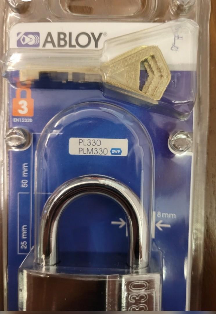 ABLOY Securty Lock PL330 Class 3, Furniture & Home Living, Security ...