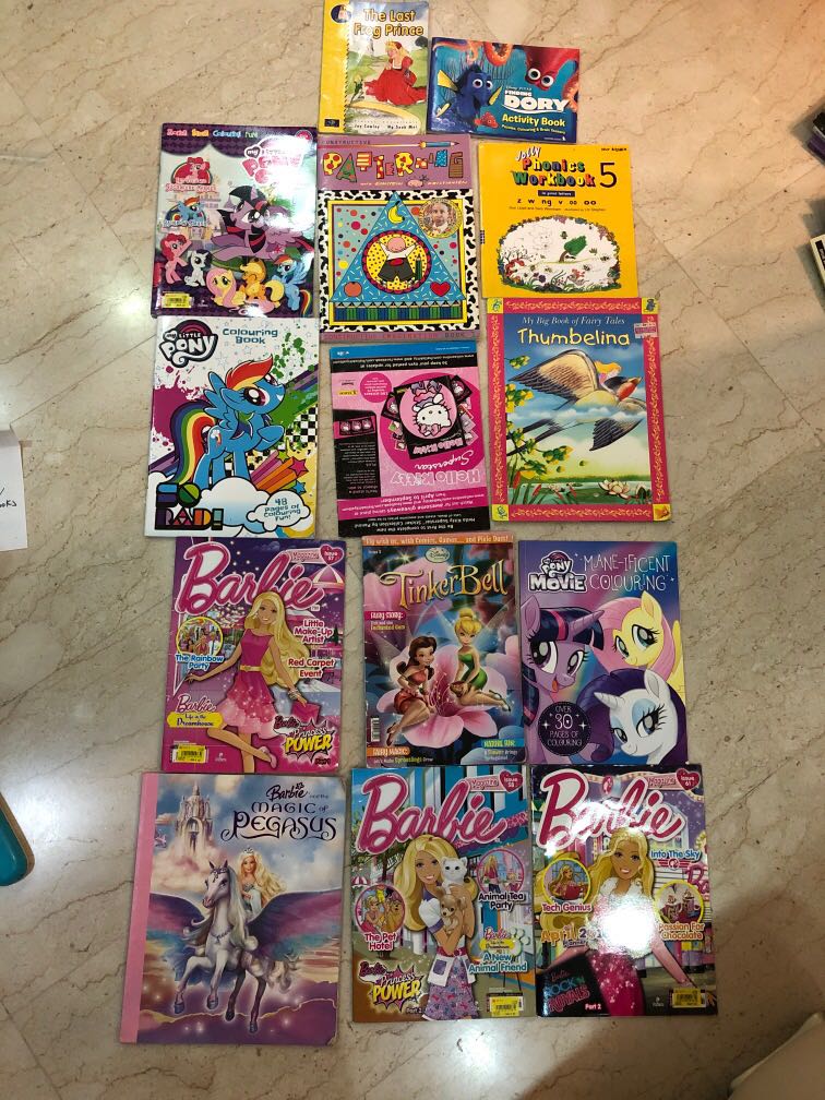 Barbie magazines/ princess / thumbelina/ little pony / activity and ...