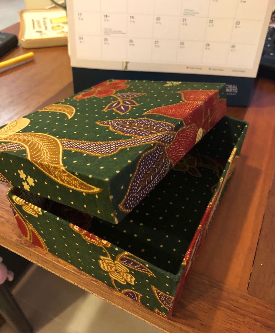 Batik box, Hobbies & Toys, Stationery & Craft, Handmade Craft on Carousell