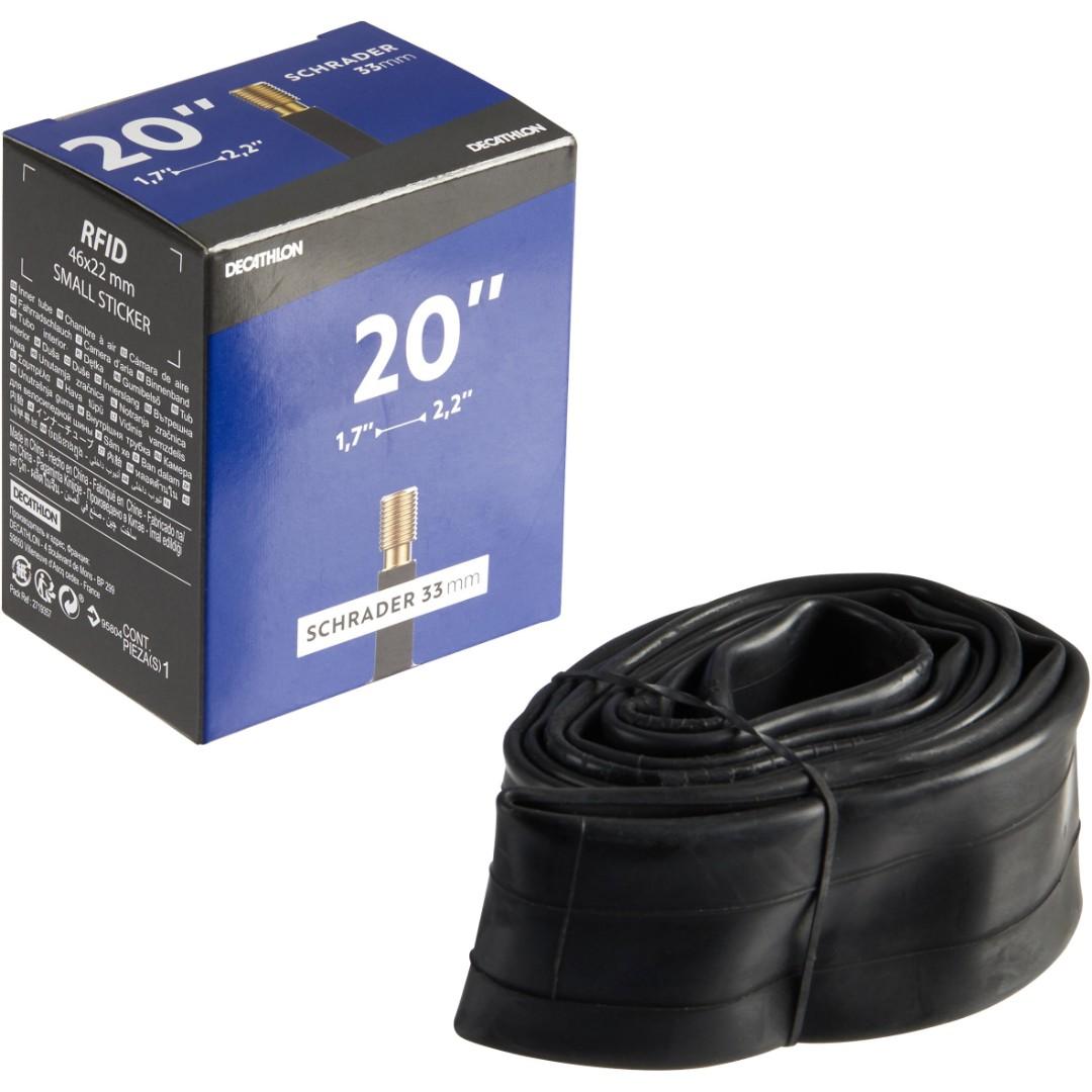Brand New 20 inch 20x1.7-2.2 Bike Inner Tube - Schrader, Sports Equipment, Bicycles & Parts ...