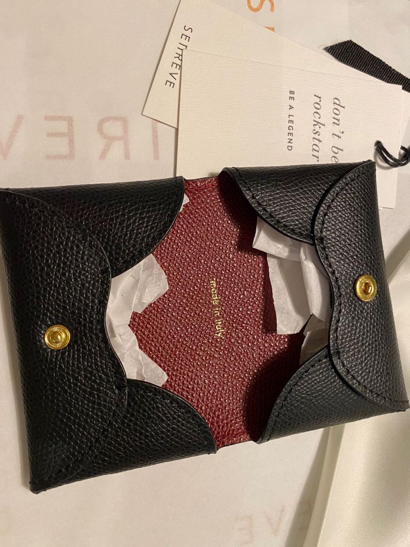 Brand new authentic senreve wave card case in noir (black), Luxury ...