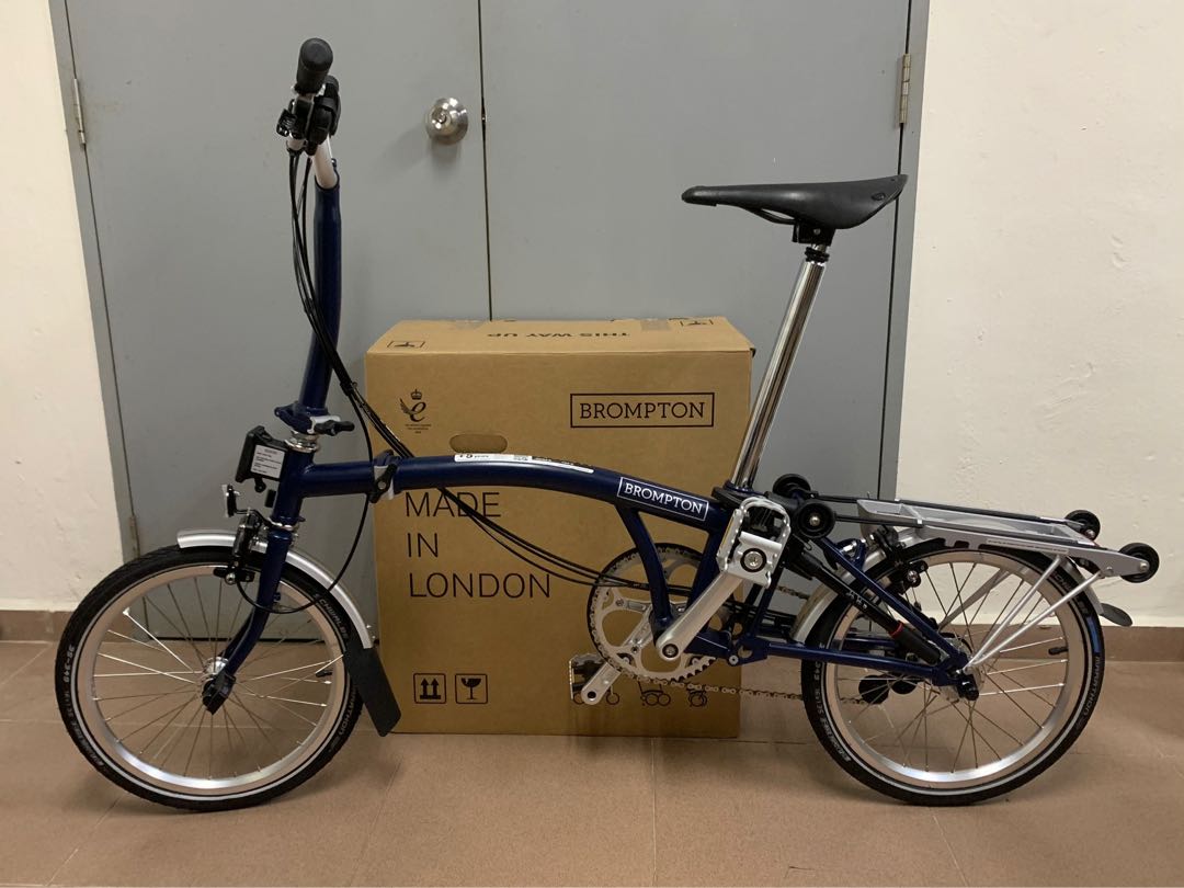 Brompton M6R bike Tempest Blue, Sports Equipment, Bicycles & Parts ...