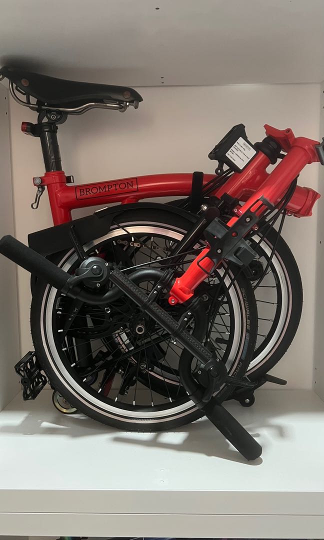 Brompton Red Rocket Black EDT M6L-X Superlight, Sports Equipment ...