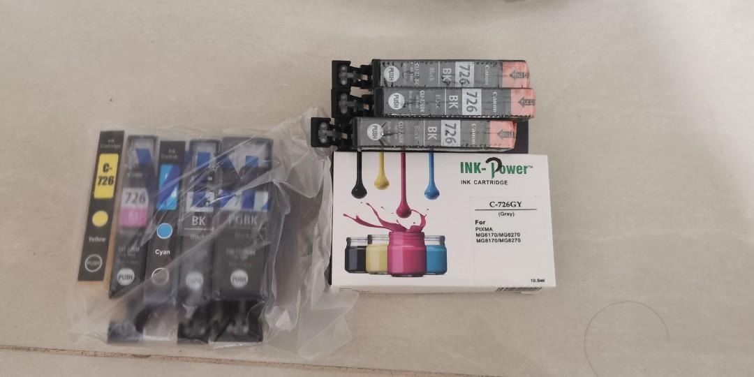 Canon mg6170, mg6270, mg8170 and mg8270 ink, Computers & Tech, Printers ...