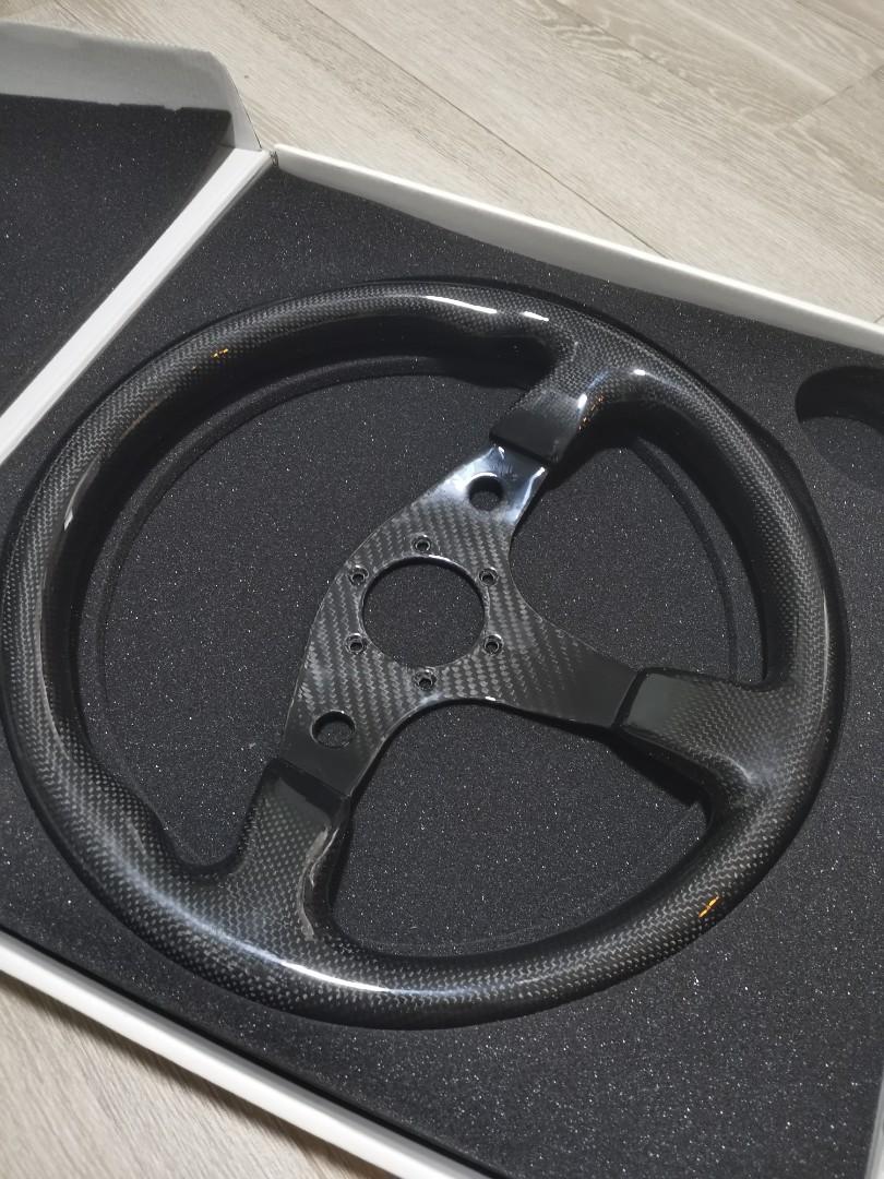 Carbon Fibre Steering wheel, genuine carbon fiber cf sport racing 350mm ...
