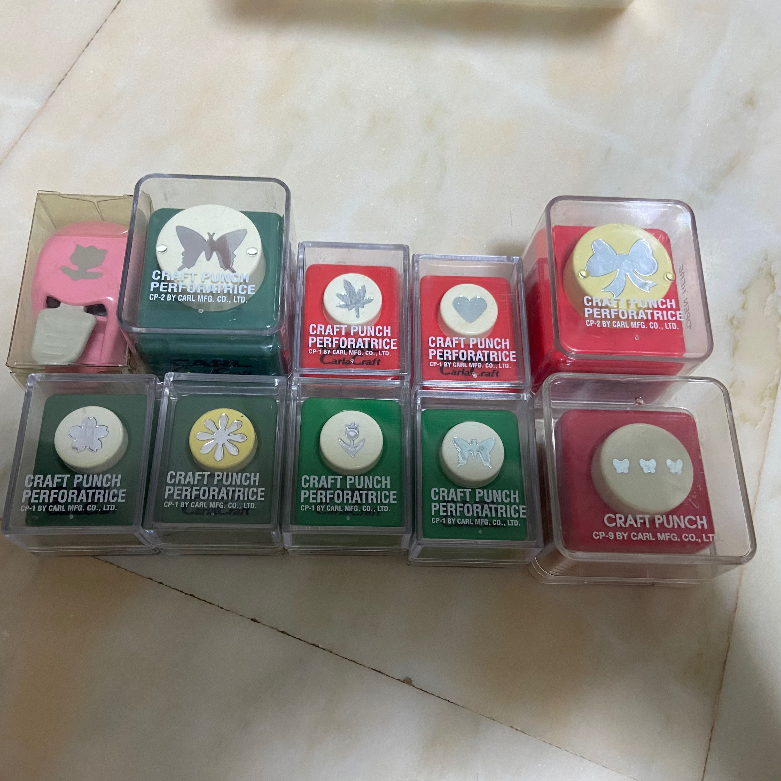 Carla Craft Punch Set (10 punch), Hobbies & Toys, Stationery & Craft ...
