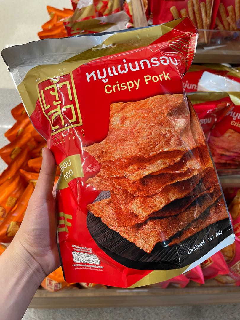 CHAO SUA THAI BRAND CRISPY PORK CRACKER BEST EVER, Food & Drinks ...