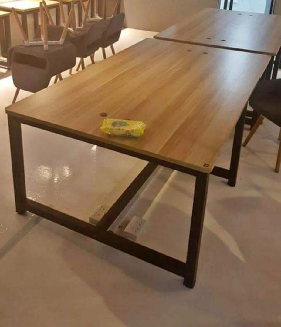 Coworking office table, Furniture & Home Living, Furniture, Tables ...