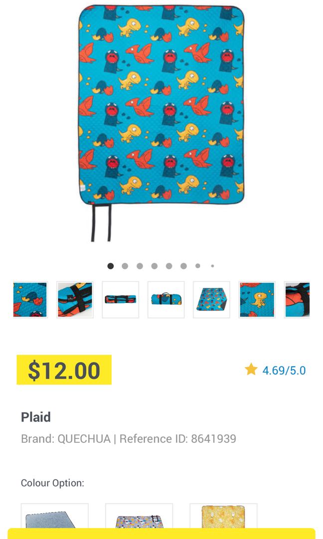 Decathlon Picnic Mat 140*170 cm, Sports Equipment, Hiking & Camping on ...