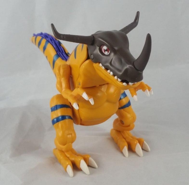 Vintage Digimon Greymon to Metal Greymon Digivolving Action Figure ...