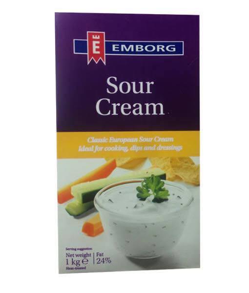 Emborg sour cream 24% fat, Food & Drinks, Other Food & Drinks on Carousell