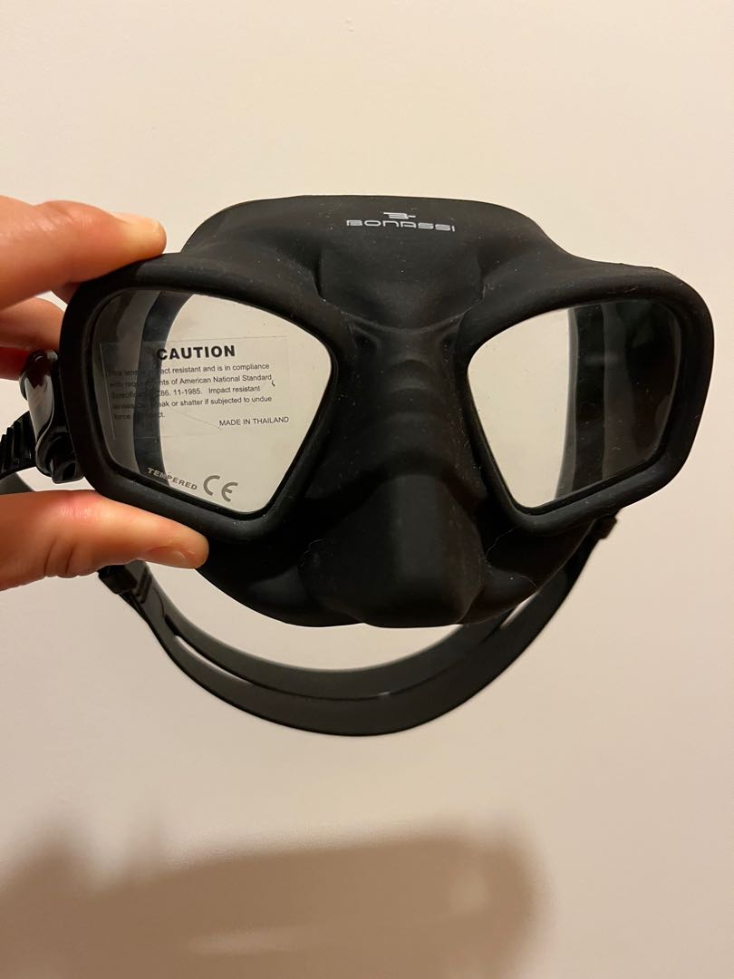 Freediving Mask (Bonassi), Sports Equipment, Sports & Games, Water ...