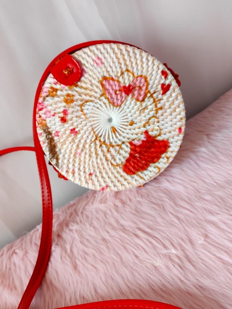 Hello kitty Bali Rattan Bag, Everything Else, Looking For on Carousell